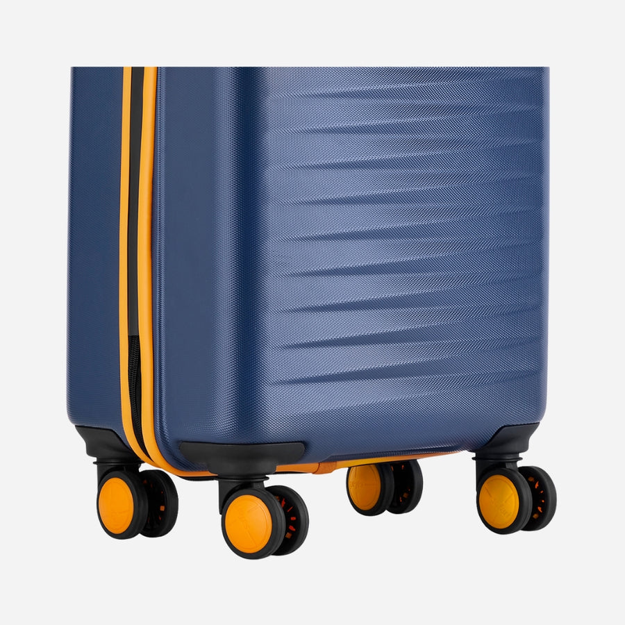 Buy Safari Defender Graphic Blue Trolley Bag with TSA lock and Dual Wheels