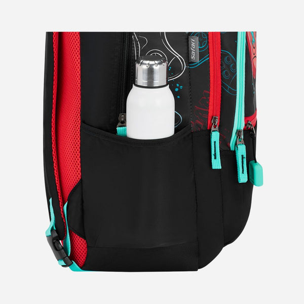 Buy Genius Maverick 27L Black School Backpack Online