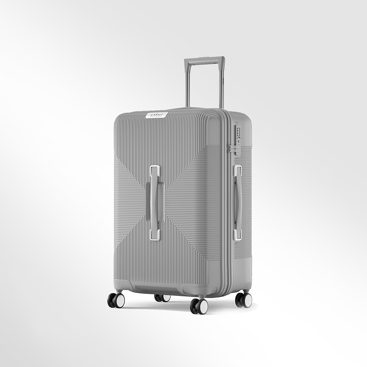 Safari Trunk Trolley Bag with Front Handle, TSA lock and Anti-Theft ...