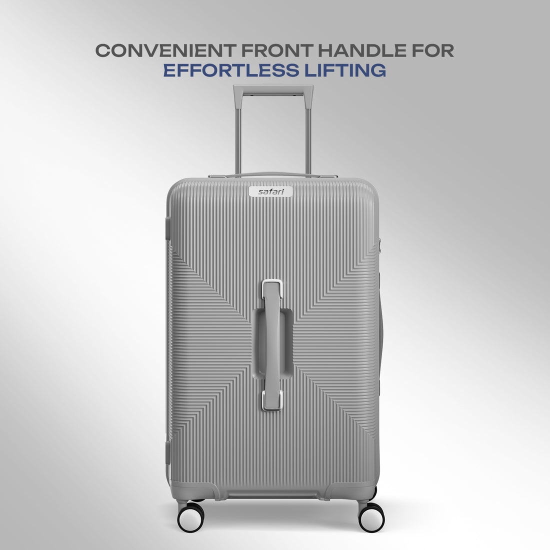 Safari Trunk Trolley Bag with Front Handle, TSA lock and Anti-Theft ...