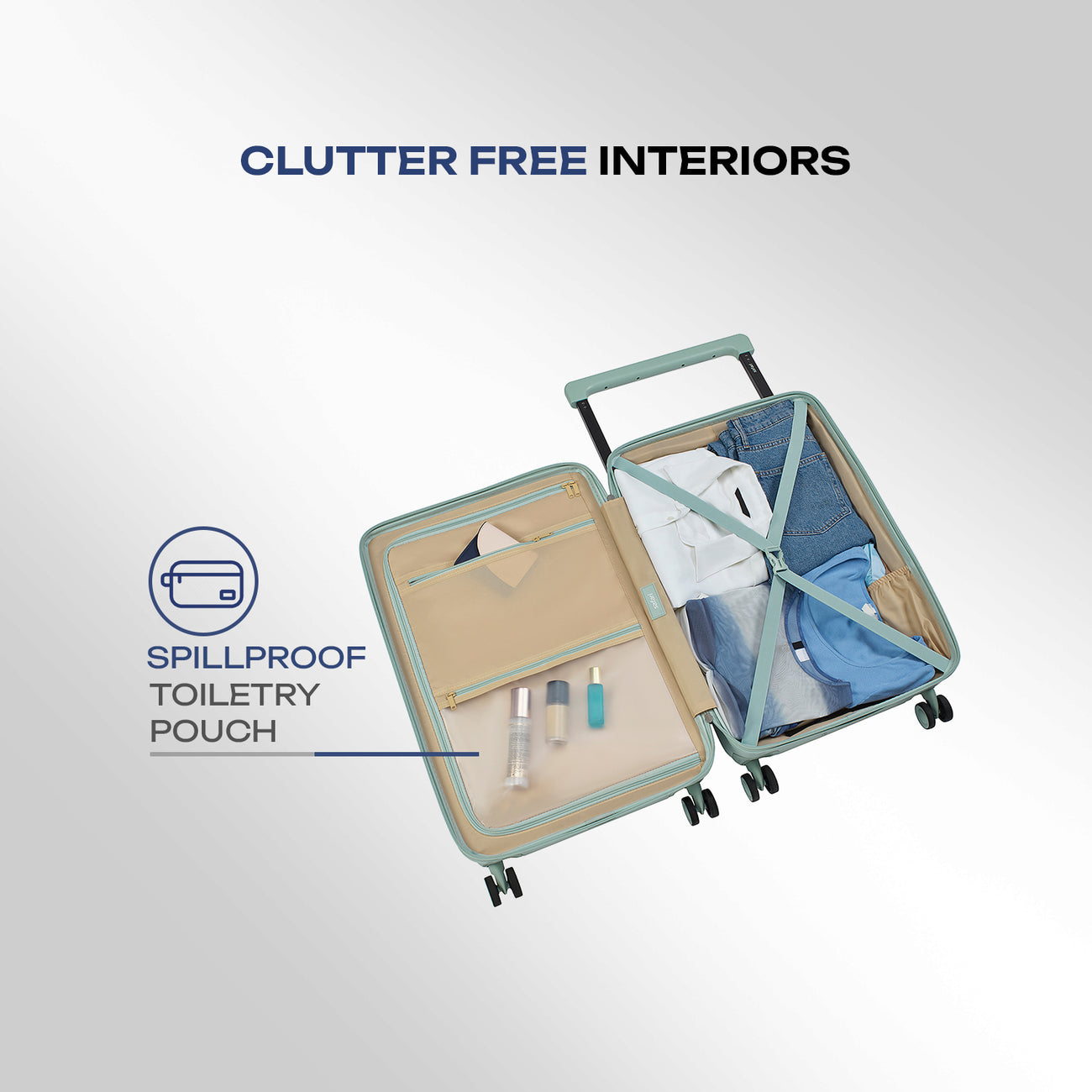 Safari Trunk Trolley Bag with Front Handle, TSA lock and Anti-Theft ...