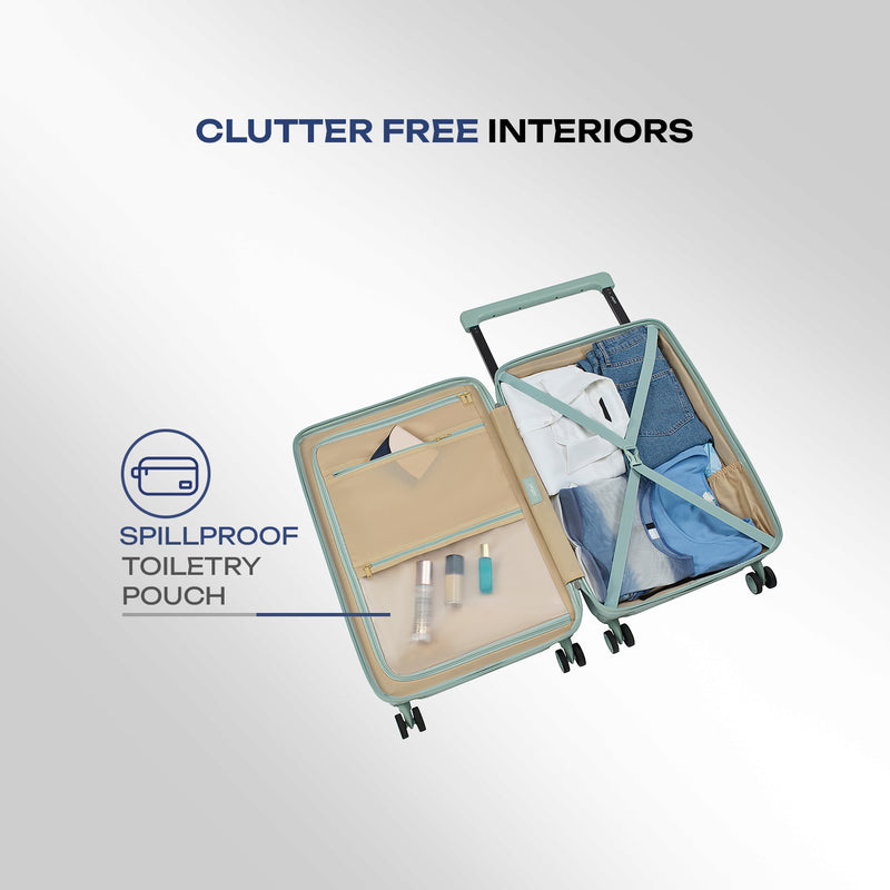 Safari Trunk Trolley Bag with Front Handle, TSA lock and Anti-Theft ...