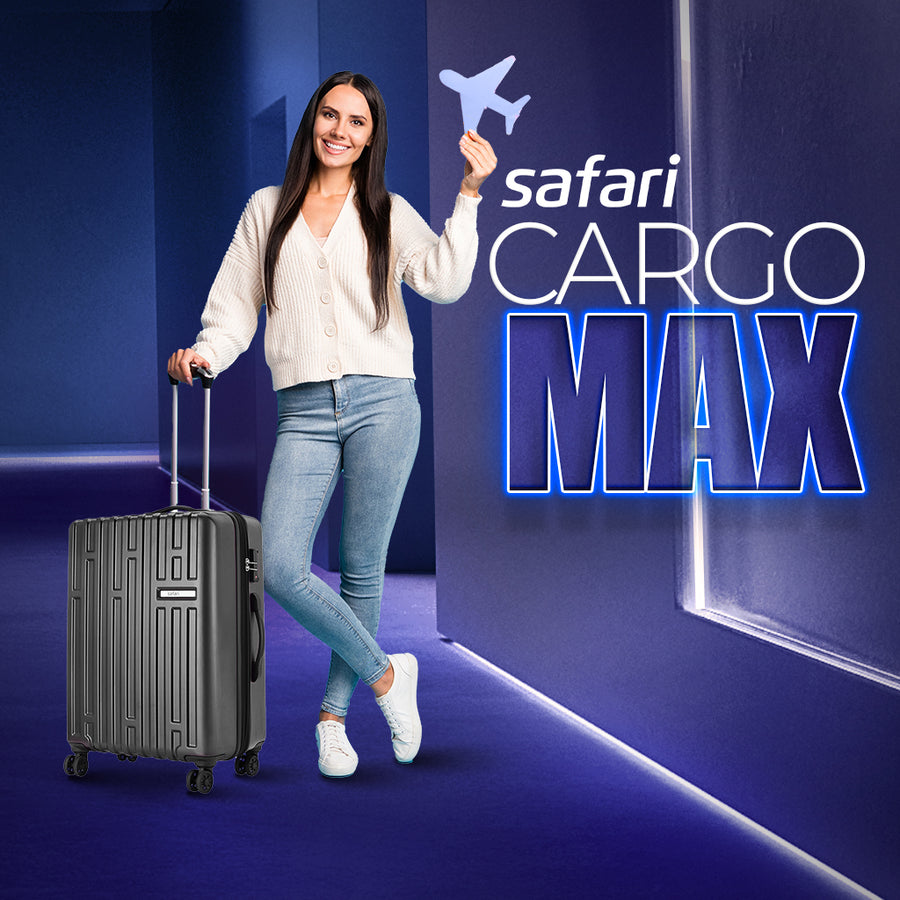 Buy Safari Cargo Max Expandable 55/71/81 cm Gun Metal Trolley Bag