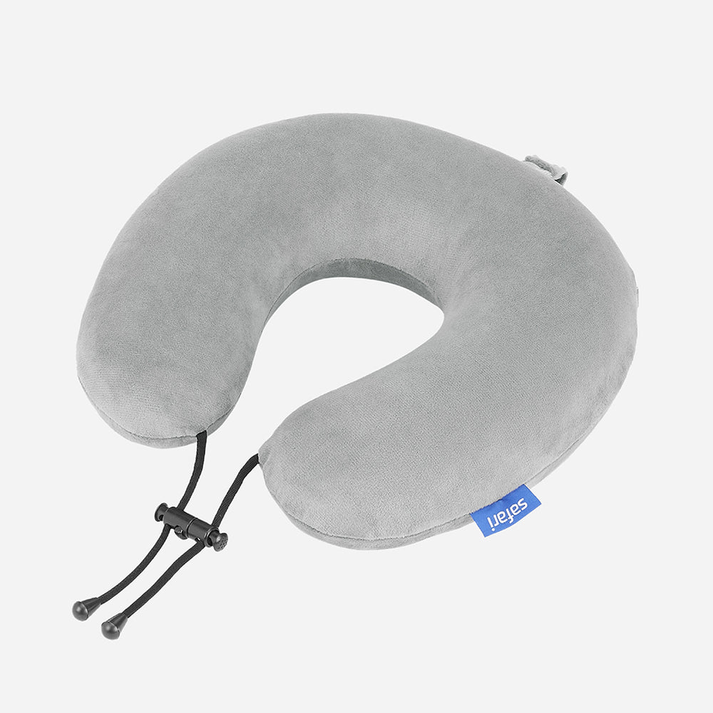 Buy Safari Basic Neck Pillow With Washable Cover Grey