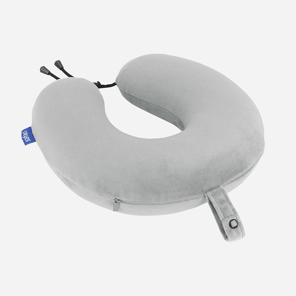 Buy Safari Basic Neck Pillow With Washable Cover Grey
