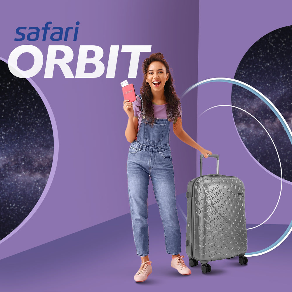 Buy Safari Orbit Silver 55/71/81 cm Trolley Bag Online