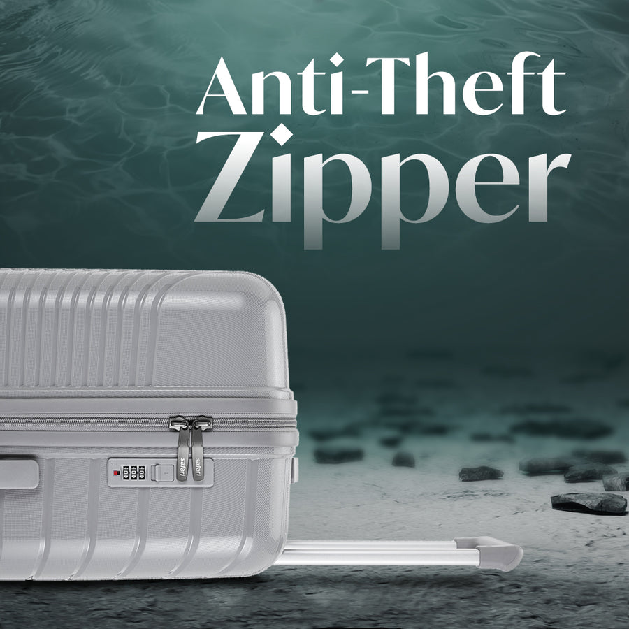 Buy Safari Atlantis Trolley Bag with Anti-theft Zipper and Dual Wheels