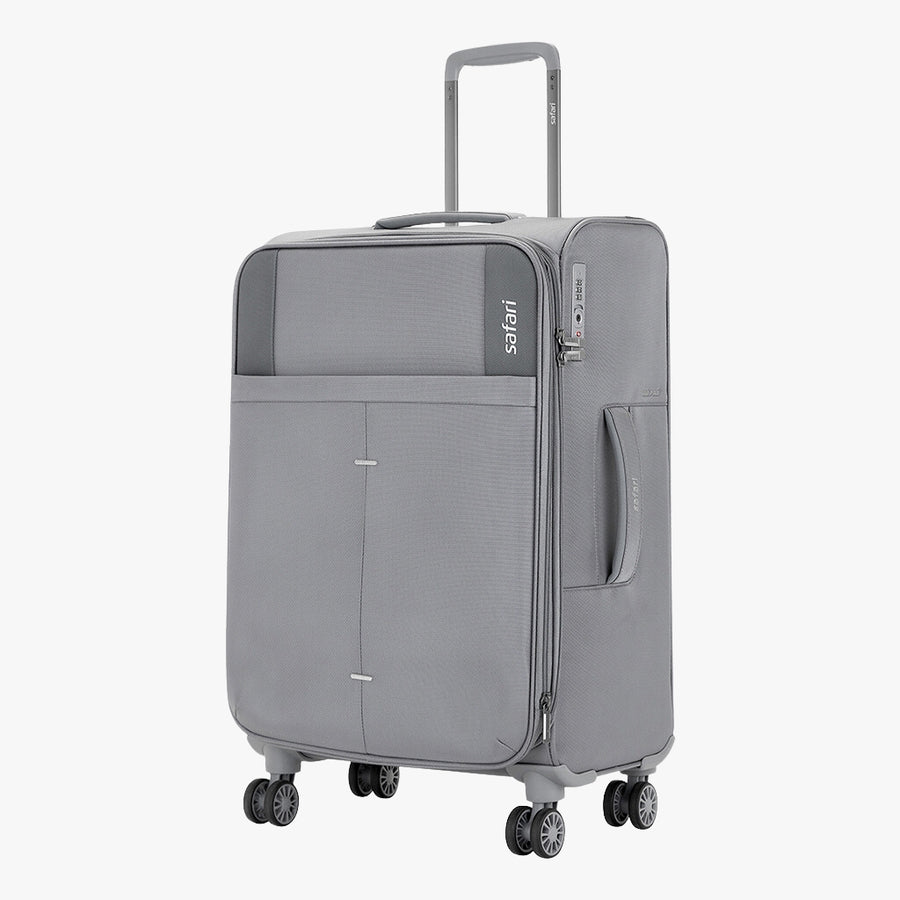 Buy Safari Airpro 55/67/78 cm Grey Lightweight Trolley Bag Online